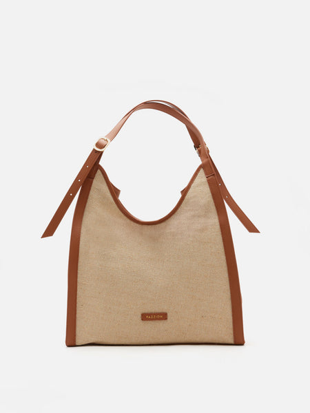 Verona Canvas Structured Tote – PAZZION